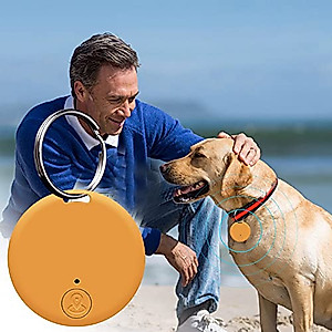 SuanlaTDS Portable GPS Tracking Bluetooth Mobile Key Tracking with Ring,Smart Anti-Loss Device Waterproof Device Tool Pet Locator for Pet Cats Dogs Wallet Key