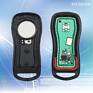 4 Button Car Keyless Entry Remote Key Fob Fits for Nissan 350Z Altima Armada Maxima Murano Pathfinder Sentra Versa Quest Infiniti QX56 EX35 FX35 FX45 G35 FCC ID: KBRASTU15, CWTWB1U733 (Pack of 2)