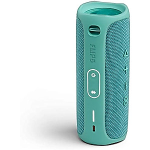 JBL Flip 5 Waterproof Portable Wireless Bluetooth Speaker Bundle with Hardshell Protective Carrying Case (Teal)