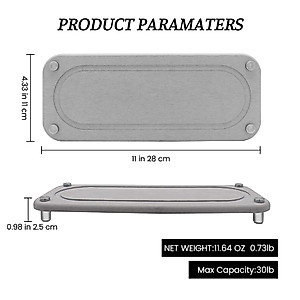 Sink Caddy Instant Dry Kitchen Sink Organizer Sponge Holder for Kitchen Sink Diatomaceous Pedestal Stand Riser with Stainless Steel Feet Protection for Modern Home (Light Grey)