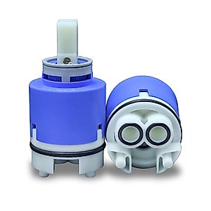 Kerox K35B 35 mm Faucet Cartridge Replacement - Single Lever OEM Faucet Part, Fits American Standard 7038, La Torre & Delta Faucets