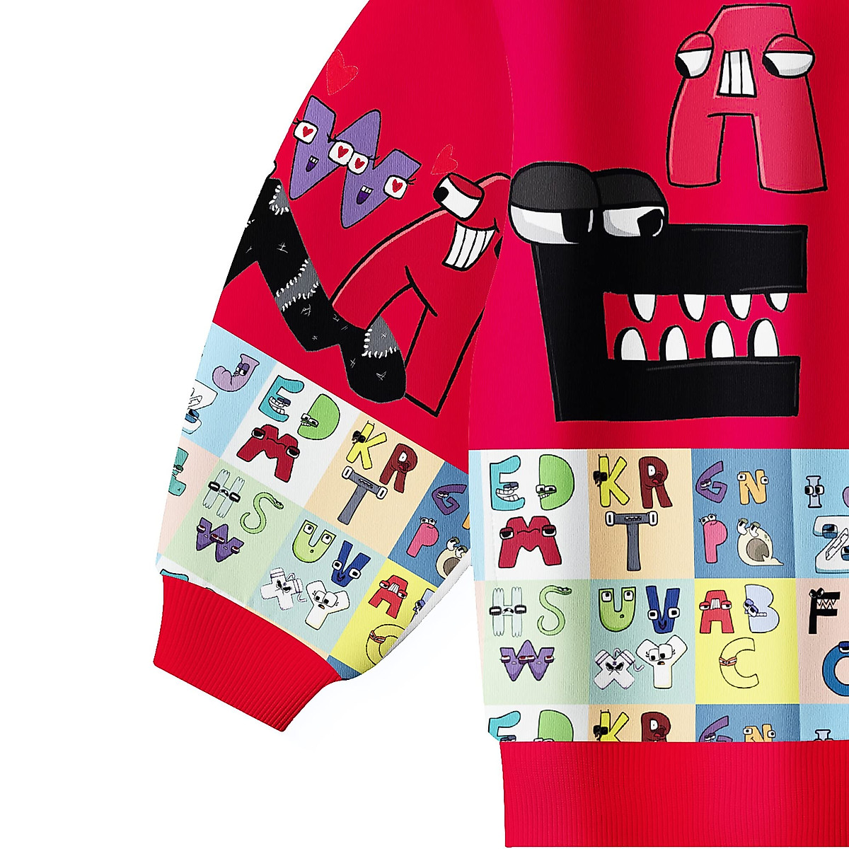 ANAVAE Boys Alphabet Pants Sets Kids Letters Long Sleeve Tee Shirt 2PCS Cartoon Horror Game Clothing Set Playwear