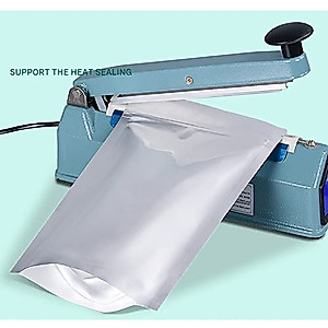 50 Pcs Mylar Bags 1 Gallon for Food Storage, Extra Thick 9.4 Mil 9.8'' x 13.8'' Standable Resealable Ziplock Food Grade Bags for Packaging Food, Coffee Beans, tea, grains, etc Products