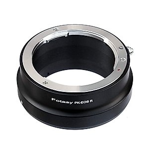Fotasy Copper PK Lens to Cannon EOS RF Mount Adapter, K-mount EOS R Adapter, Adapter for Pentax K Mount Lense, Compatible with Canon EOS R Mirrorless Camera EOS R RP Ra R3 R5 R6 R7 R10
