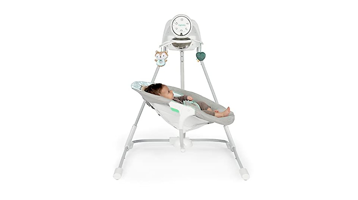 Ingenuity InLighten Baby Swing | Swivel Seat, Soothing Sounds