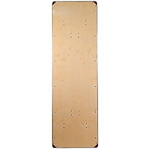 Flash Furniture 8-Foot Rectangular HEAVY DUTY Birchwood Folding Banquet Table with METAL Edges and Protective Corner Guards