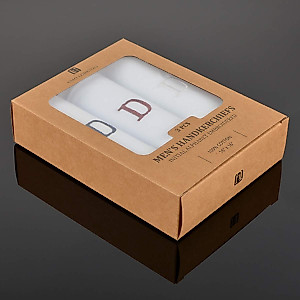 Monogrammed Handkerchiefs for Men - Soft Hankies for Men + Great Monogrammed Gifts - Intial D