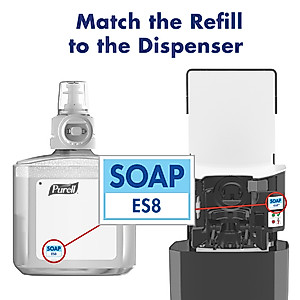 PURELL Brand HEALTHY SOAP Gentle and Free Foam, Fragrance Free, 1200 mL Refill for PURELL ES8 Automatic Soap Dispenser (Pack of 2) - 7772-02 - Manufactured by GOJO, Inc.