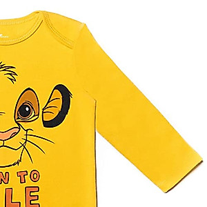 Disney Lion King Infant Baby Boys 5 Pack Bodysuits 3-6 Months