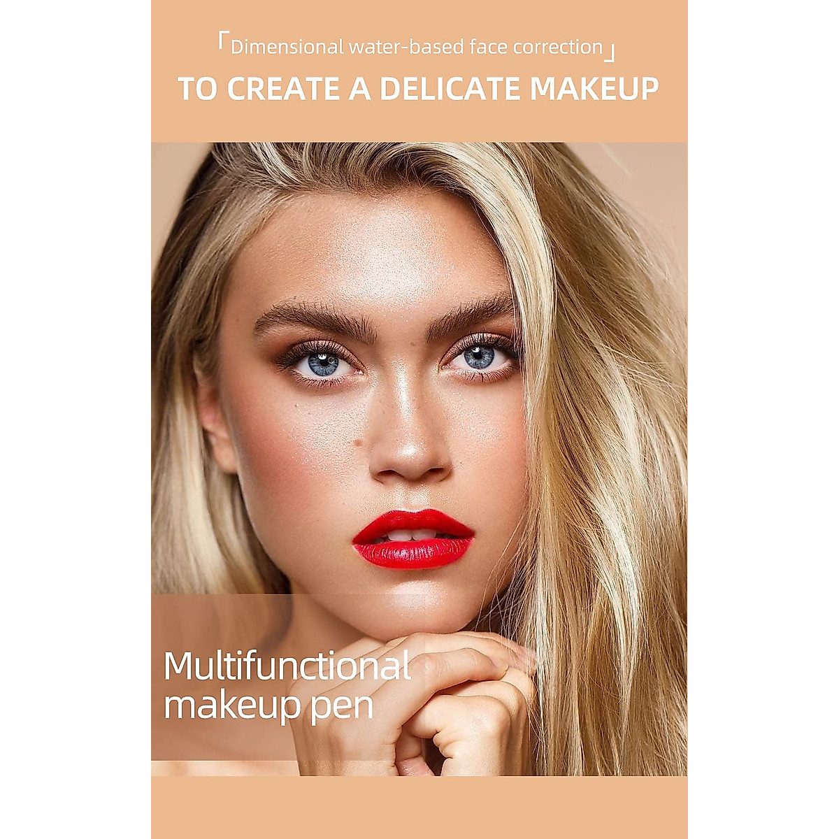 Cream Bronzer Contour Beauty Wand, Highlighter Contour Blush With Cushion Applicator, Liquid Face Bronzer Makeup Wand Lightweight Natural Super Silky Cream Contour Stick Beauty Light Wand (1# Contour Grey brown)