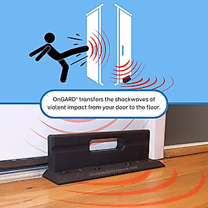 OnGUARD Security Door Brace | Door Barricade | Prevents Home Invasions, Burglaries & looters | OnGARD Withstands up to 3000 Lbs of Violent Force | French Door Security |