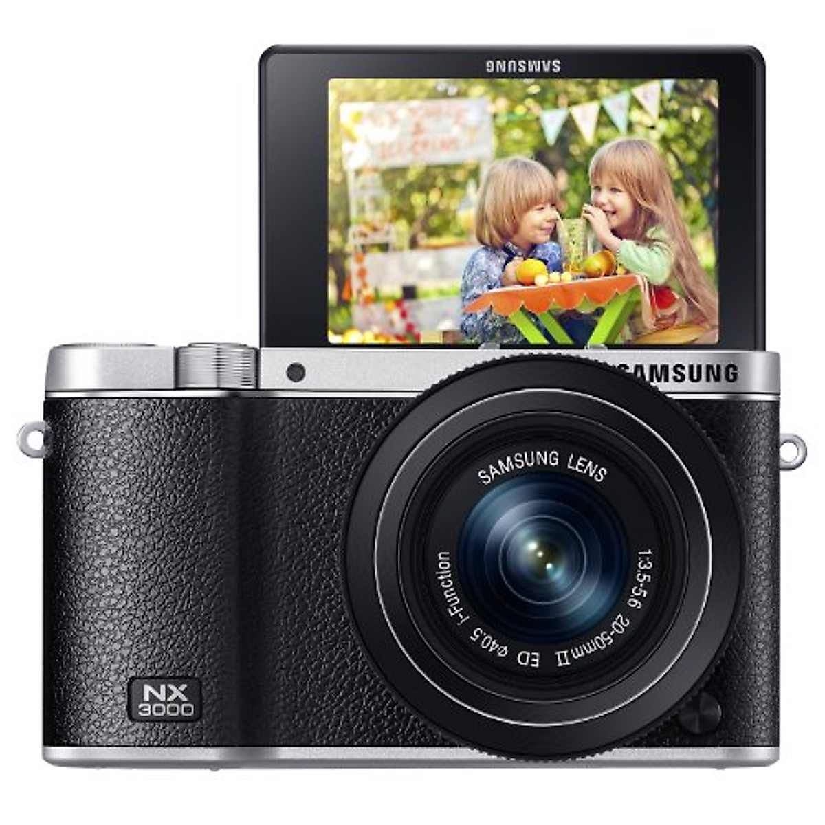 Samsung EV-NX3000BEIUS Wireless Smart 20.3MP Compact System Camera with 3-Inch LCD and 20-50mm Compact Zoom (Black)