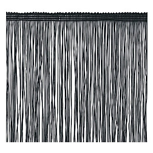Fringe Trim Tassel 8 inch Wide 2 Yards Long for Clothes Accessories Latin Wedding Dress DIY Decoration (8in,Black)