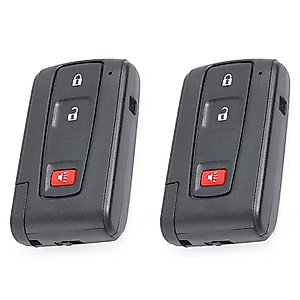 Beefunny Replacement with Blank Key Smart Remote Key Shell Case Fob 3 Button for Toyota Prius 2004-2009 (1)