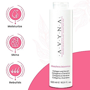 Avyna Maschera Laluronico Intensive Hiar Conditioner, 17 fluid ounces