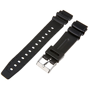 Timex Men's Q7B723 Resin Performance Sport 19mm Black Replacement Watchband