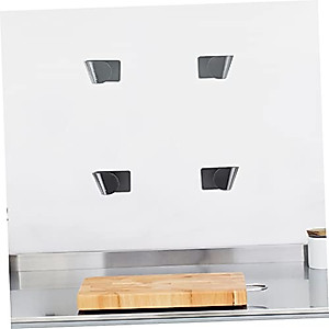 GANAZONO 6 Pairs Wall Mounted Pot Lid Rack Dish Organizer Rack for Cabinet Pan Lid Holder Dish Organizer for Cabinet Pan Lid Storage Racks Adhesive Holders Stand Pot Lids Storage Rack Abs