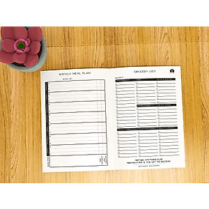 Graceful By Design's Weekly Meal Planner and Grocery List Notebook