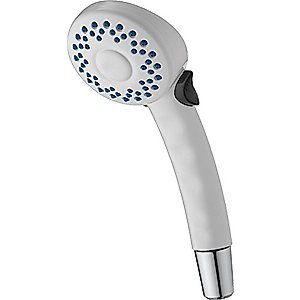 Delta Faucet Single-Spray Hand Held Shower Head, White 59462-WHB-PK, 0.5