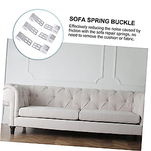 CHILDWEET 20pcs Sofa Spring Clipped Button Cushion Support for Sagging Couch Furniture Repair Kit Sofa Couch Thomasville Furniture Wire Repair Kit Couch Support Plastic Electric Wire Iron