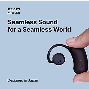 nwm NTT Sonority Wireless On-Ear Speakers (Earbuds) with PSZ Technology MBE001 Dark Brown