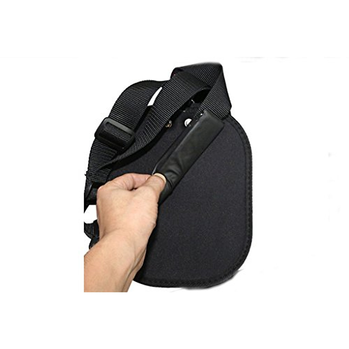 sleeri Weed Eater Strap Weedeater Harness - Universal String Trimmer Single Shoulder Pad Strap - Shoulder Arm Saver - Adjustable Grass Trimmer Weed Whacker Harness for Garden Lawn, Black