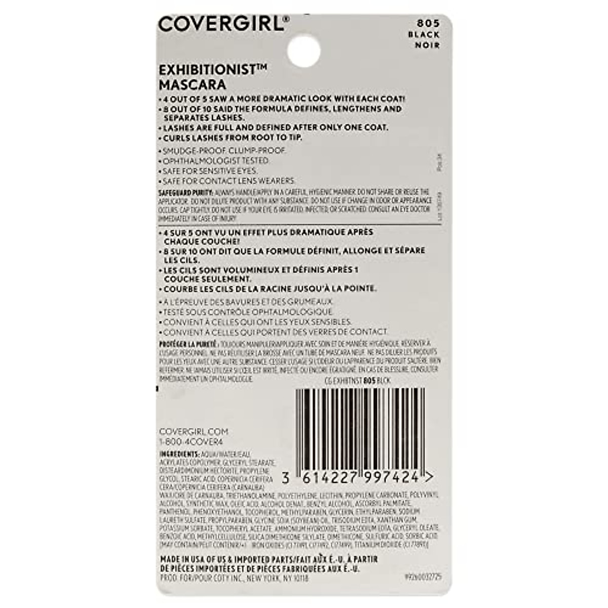 COVERGIRL Exhibitionist Mascara, Black