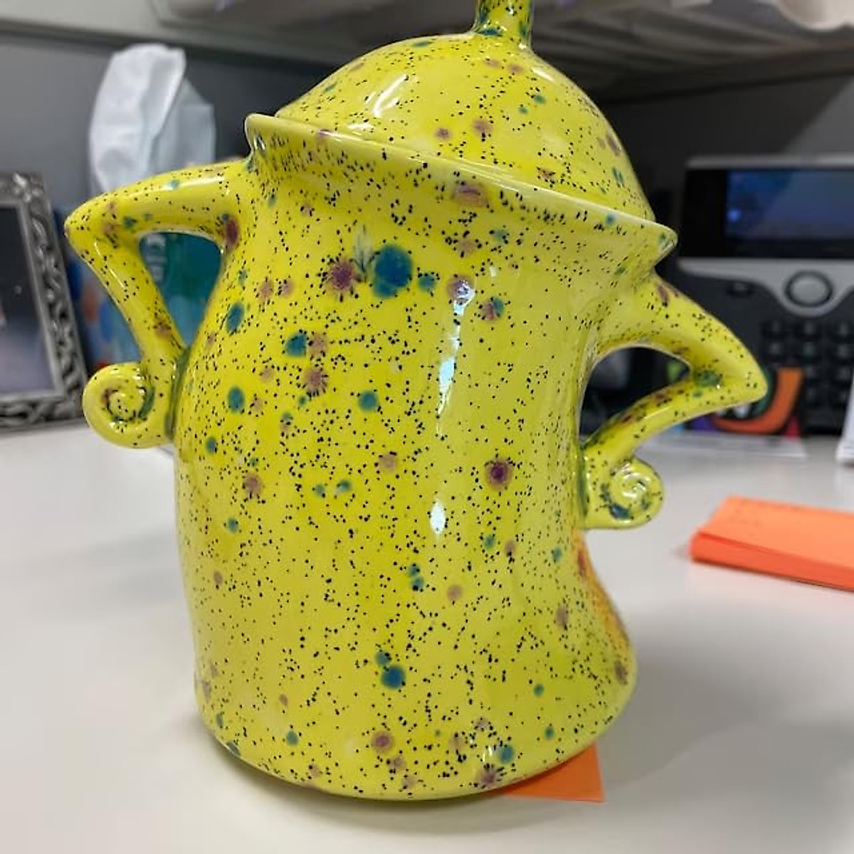 Ccache Canister with Attitude,Cute Cafe Sassy Canister,Unique and Stylish Canister for Kitchen Storage Sugar, Tea,ices, Herbs, and Halloween Decorations. (white)