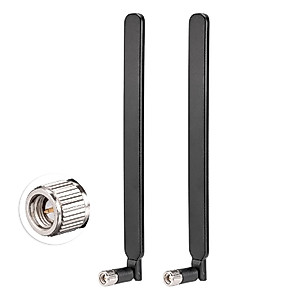 Bingfu SMA Male 4g LTE Antenna 6dBi (2-Pack) Compatible with Verizon AT&T T-Mobile Sprint 4G LTE Wireless Router CPE Hotspot IoT Gateway Modem Cellular Trail Camera