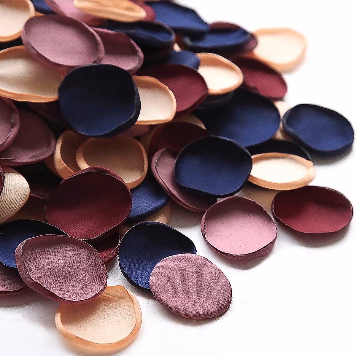 Floroom 500pcs Silk Rose Petals Burgundy Maroon Flower Petals for Wedding Flower Girl Basket Aisle Runner Scatter Table Centerpieces Party Confetti Decoration Romantic Night Favors Home Decor