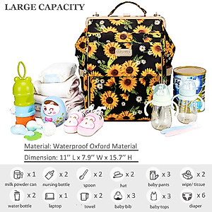 COALA HOLA Baby Diaper Backpack with Changing Pad, Multi-function Baby Bag, Waterproof Diaper Bags