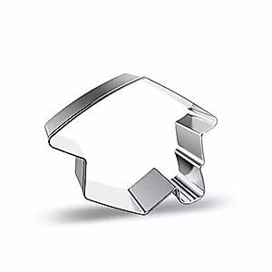 WJSYSHOP Graduation Bachelor Cap with Tassel Shape Cookie Cutter