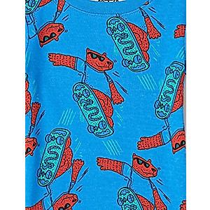 Amazon Essentials Boys' Snug-fit Cotton Pajamas Sleepwear Sets (Previously Spotted Zebra), Pack of 3, Bear Print, 8