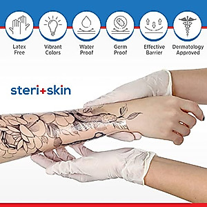 Tattoo Bandage Aftercare Healing Wrap, 6”x 40”, Transparent Sanitary Film Flexible and Breathable Adhesive Waterproof Dressing Tape for Second Skin Derm Protection and Recovery, Scissors Included…