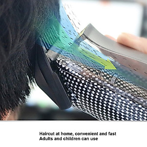 YUYTE Hair Trimmer USB Vacuum Trimmer Kit with Powerful Automatic Hair Suction for Beards Facial Hair Stubble Hair Clipping Lithium Ion Powered Electric Shaver with 4 Guide Combs