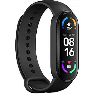 Xiaomi Mi Smart Band 6 40% Larger 1.56'' AMOLED Touch Screen, Sleep Breathing Tracking, 5ATM Water Resistant, 14 Days Battery Life, 30 Sports Mode, Fitness, Steps, Sleep, Heart Rate Monitor