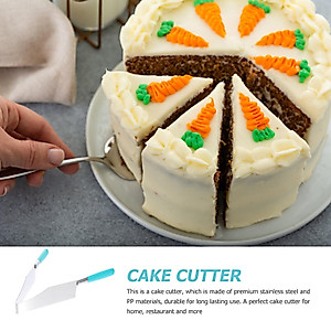 2Pcs Cake Slicer Cutters, Stainless Steel Cake Slicer, Better Quality and More Stable Cake Lifter Tools Pie Knife, Cake Pie Cutting for Cakes, Pie, Desserts Bread and Pizza (Random Color)