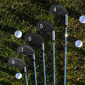 LIOOBO 12pcs Golf Club Cover Cue Protector Golfing Pole Sleeve Professional Rod Caps Golfing Cue Cover Professional Rod Cover Golfing Pole Caps Golfing Cue Supply Golfing Pole Cover