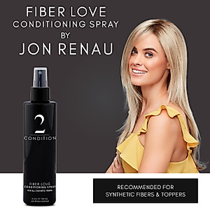 Jon Renau Fiber Love Synthetic Conditioning Spray, 8.5 oz – Leave-In Conditioner for Wigs, Toppers & Hair Extensions – Detangles, Restores Shine & Protects Synthetic Fiber