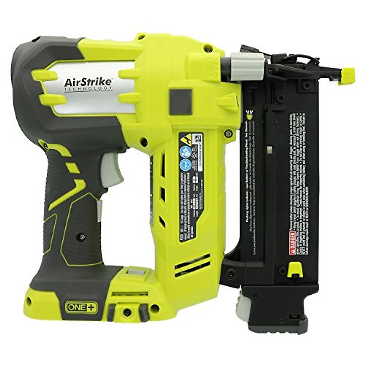 Ryobi 3 Piece 18V One+ Airstrike Brad Nailer Kit (Includes: 1 x P320 Brad Nailer, 1 x P102 2AH 18V Battery, 1 x P117 IntelliPort Dual Chemistry Battery Charger) (Renewed)