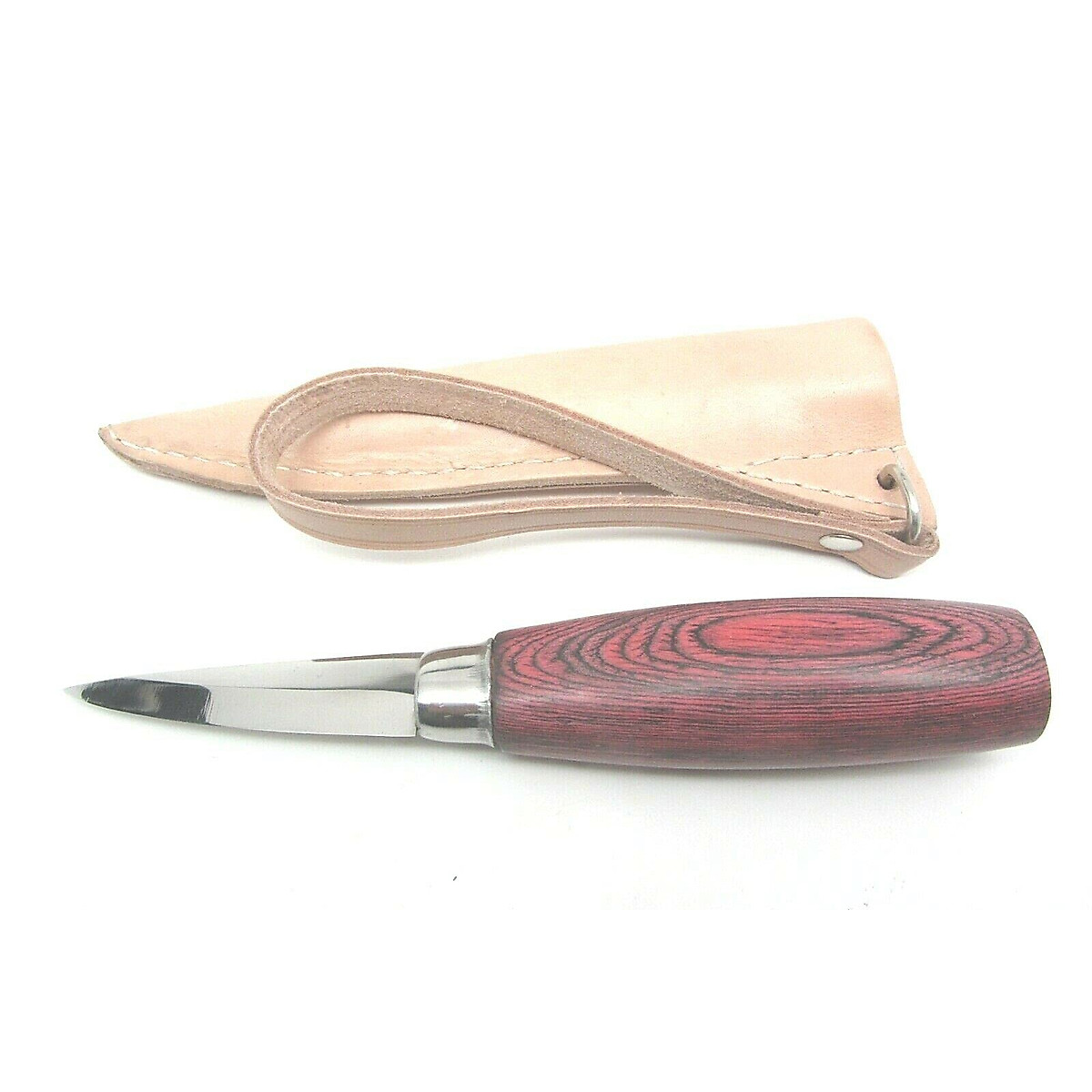 Ramelson Sloyd Carving Knife With Leather Sheath Whittling Wood Carving Tools