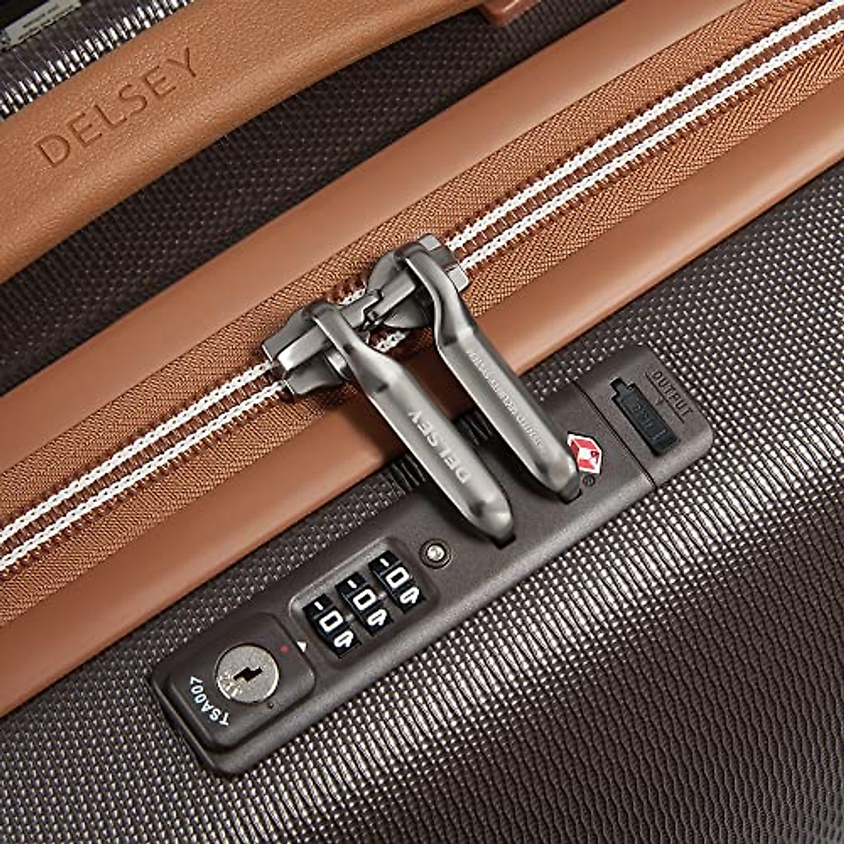 DELSEY Paris Chatelet Air 2.0 Hardside Luggage with Spinner Wheels, Chocolate Brown, 3 Piece Set 19/24/28