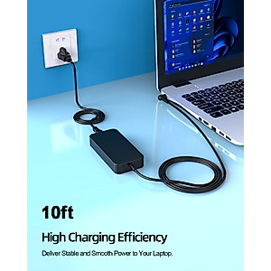 120W Charger Fit for Asus Q538 Q528 Q535 Q537 Q547 Q546 Q538EI Q528E Q528EH Q537F Q537FD Q535U Q535UD Q536F Q536FD Q547F Q547FD Q546F Q546FDX Zenbook Flip 15 Laptop Power Adapter