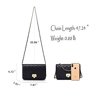 Time Pawnshop Women Shoulder Bag Quilted Crossbody Purse Designer Lattice Leather Chain Bag