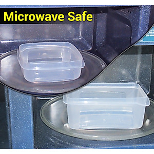 Neez Plastic Food Storage Box With Lids- Clear Containers Air Tight Snap-On Lock for Fridge, Kitchen - Reusable, Stackable, Freezable, Microwavable Organiser Sets (Pack of 7)