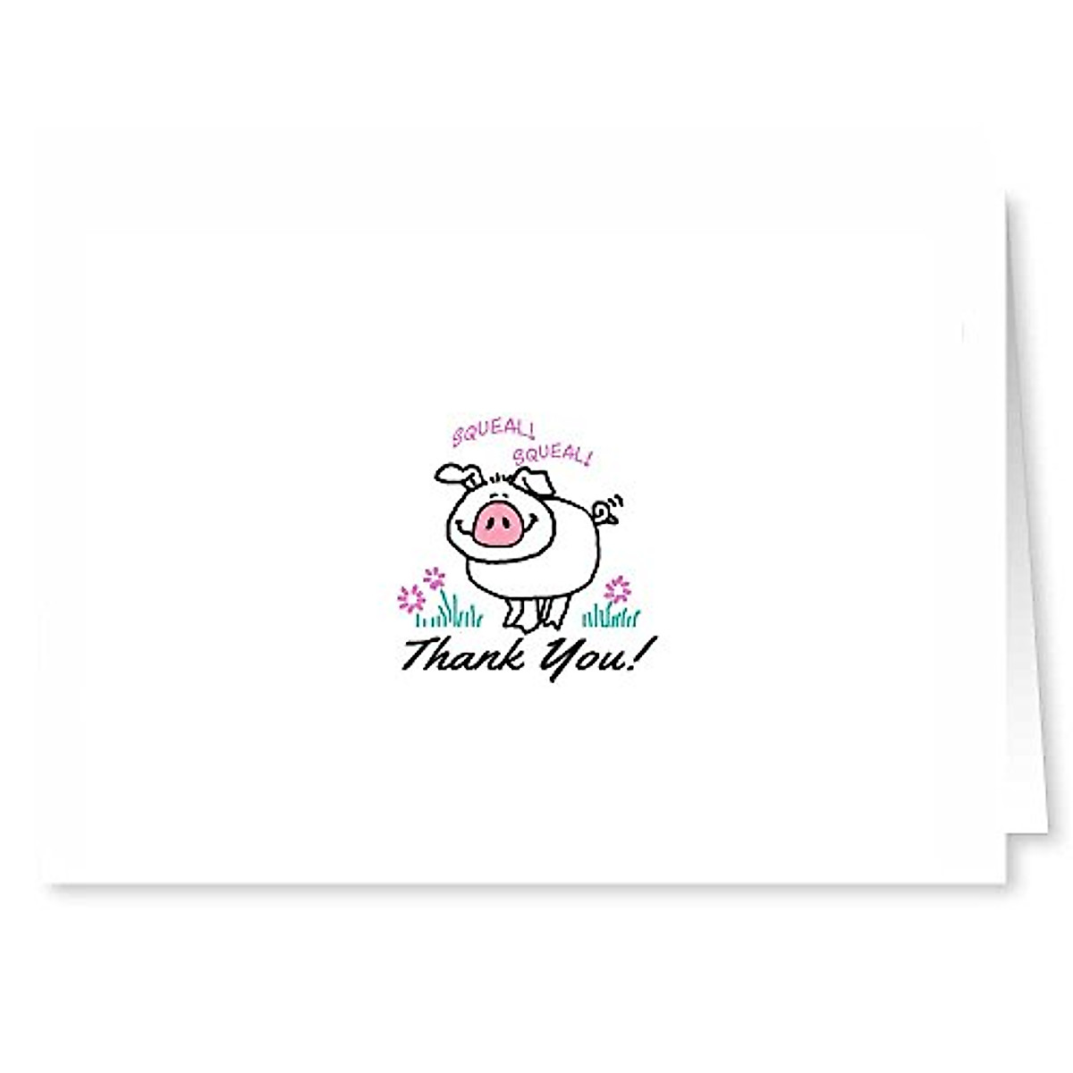 18 Assorted Thank You Note Cards - Blank Assorted Thank You Notes - Boxed Set Cute Animals Note Cards