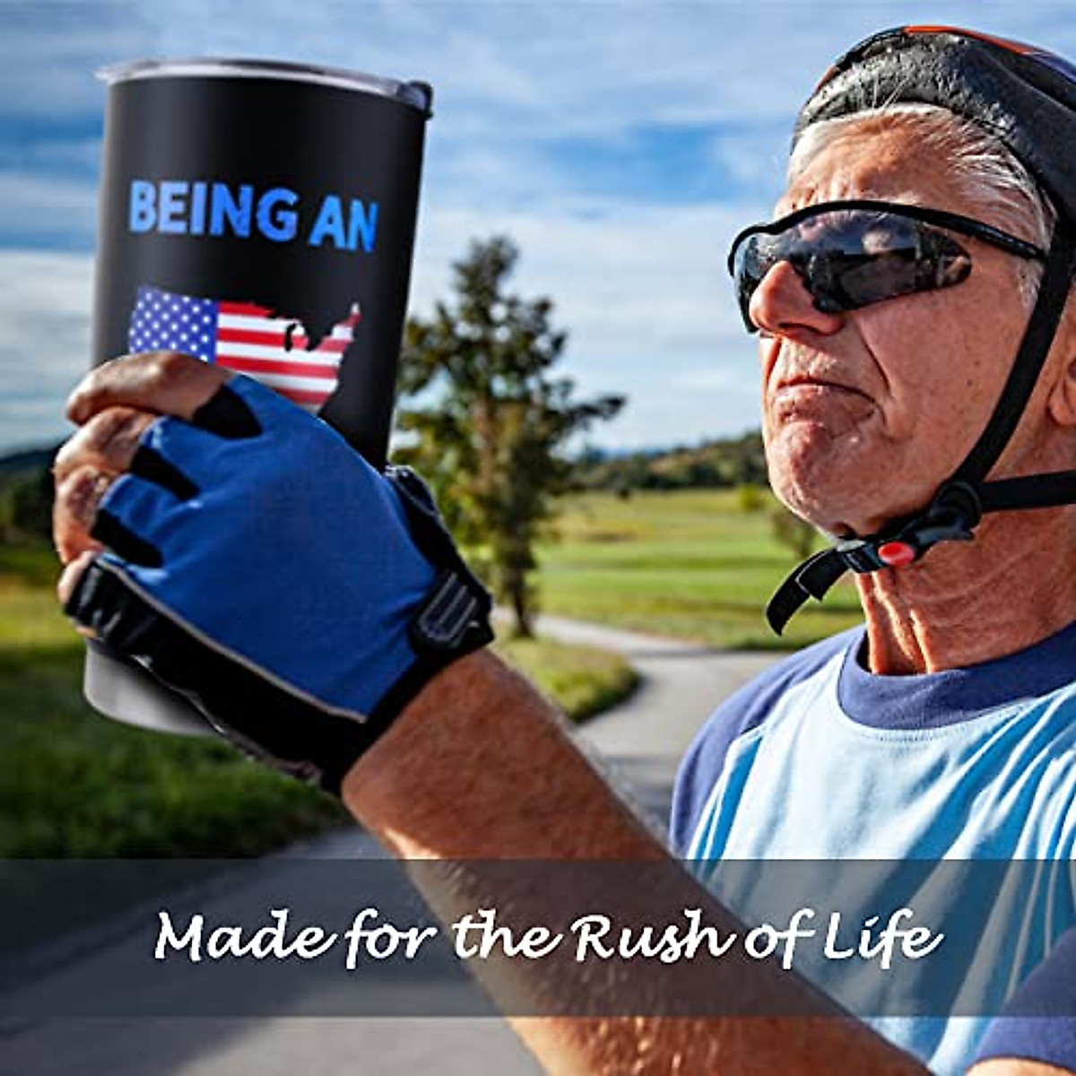 SUPERSUN Birthday Gifts for Men Tumbler, Dad Gifts from Daughter Son. Fathers Day, Patriotic Gift for Uncle, Grandpa, Papa, Husband, Him, Man 30th 40th 50th 60th. Cool Boyfriend Gifts Ideas.