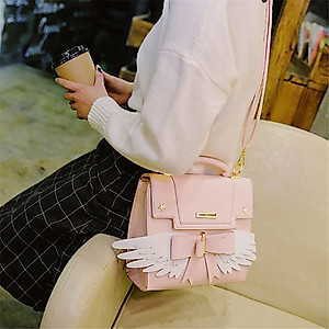 Smilovely Cardcaptor Sakura Angel Wings Bowknot Cute Lolita Handbag Anime Cosplay Shoulder Bag