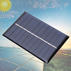 2Pcs 0.6W 5V Solar Panel, Polysilicon Solar Panel for Small Power Appliances, 80x55mm Solar Charging Panel for Emergency Lights, Advertising Lights