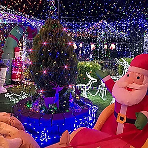 Christmas Lights Outdoor 405FT 1000 LED Long String Lights, Waterproof Plug in Twinkle Fairy Lights with Remote, 8 Modes Timer Dimmable for Xmas Tree Christmas Decorations Garden Party Warm White